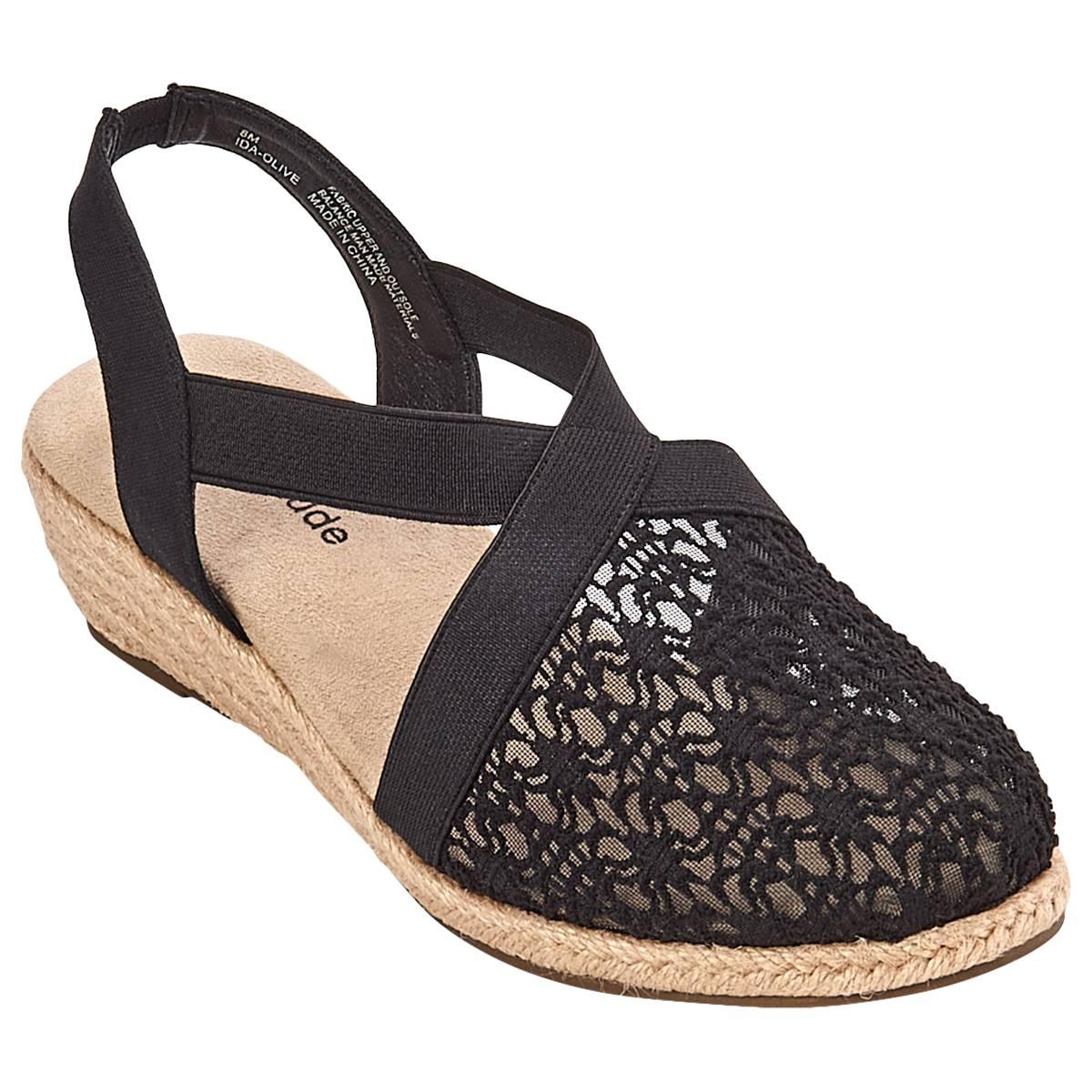 Click here for Womens New @ttitude(R) Olive Wedge Espadrille Sand... prices