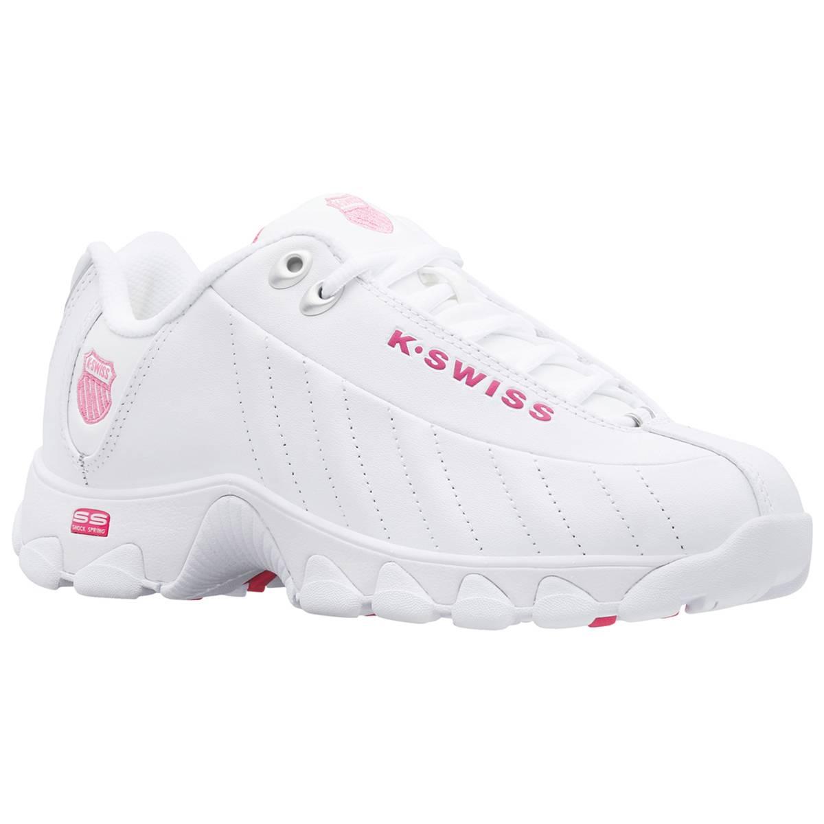 Click here for Womens K-Swiss ST329 CMF Tennis Sneakers - White/S... prices