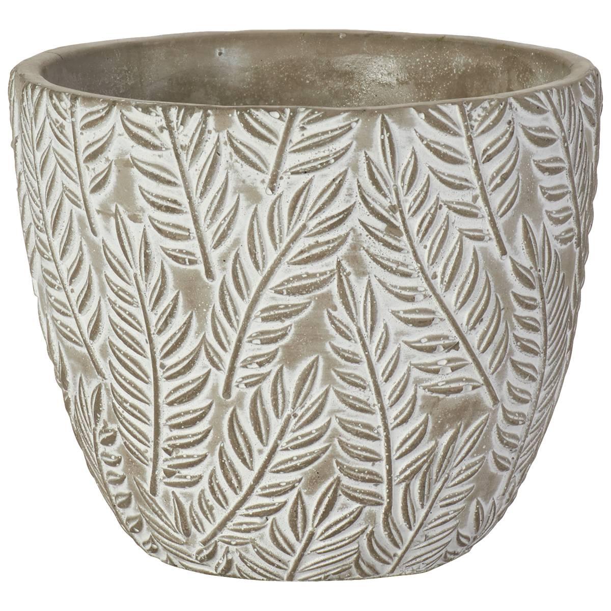 Click here for Embossed Palm Leaves 6in. Round Pot prices