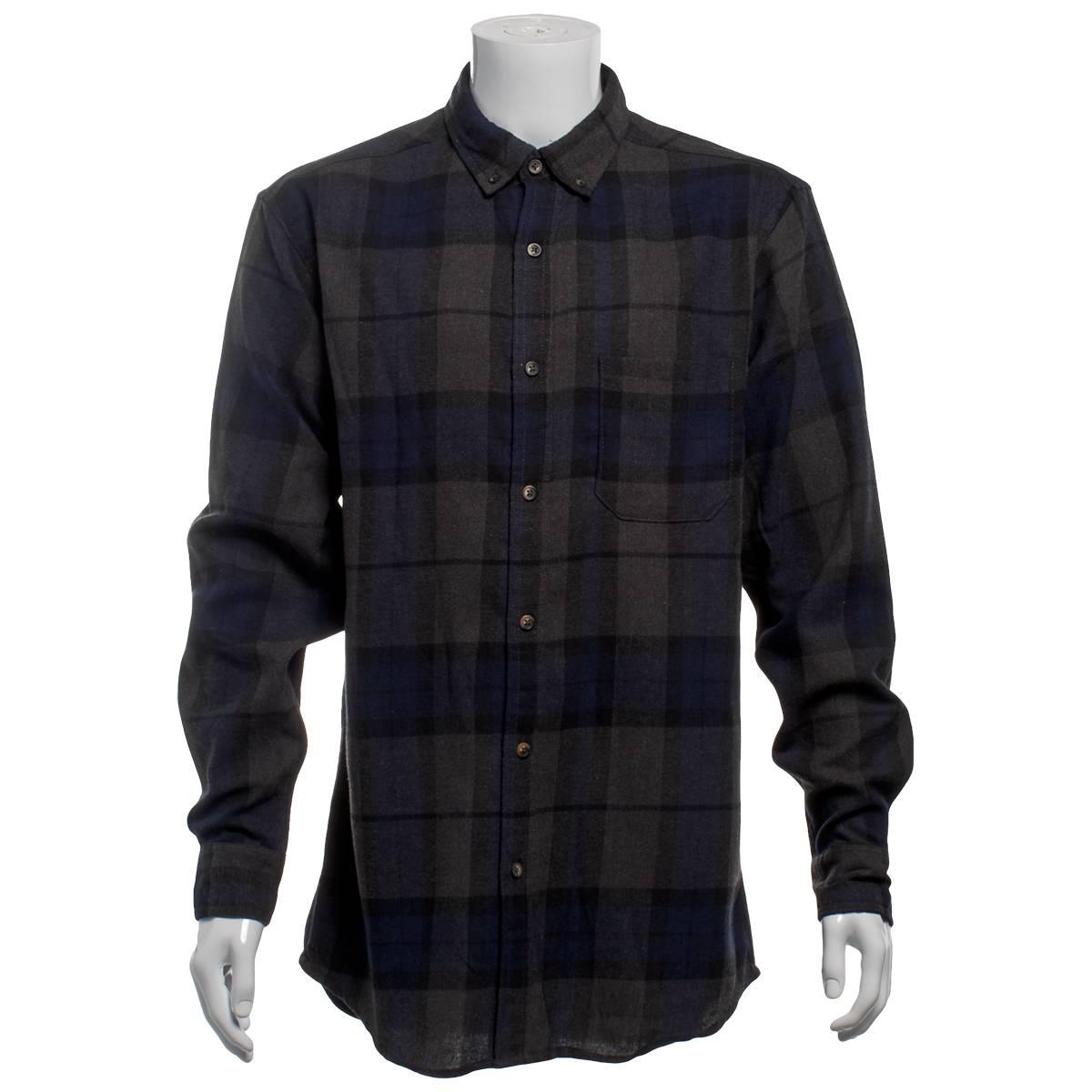 Click here for Mens Big & Tall Mountain Ridge Flannel Shirt-Black... prices