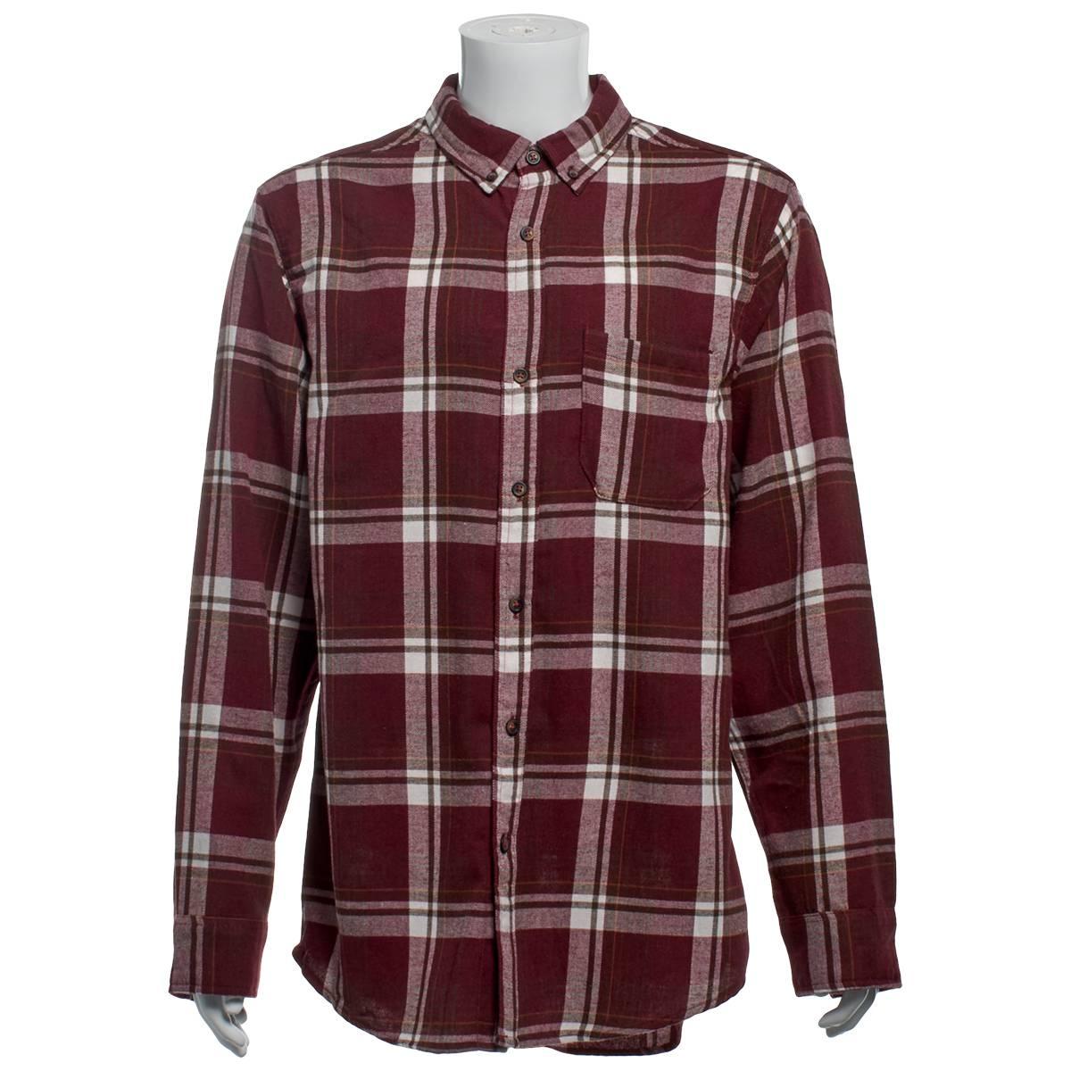 Click here for Mens Big & Tall Mountain Ridge Flannel Shirt - Red... prices