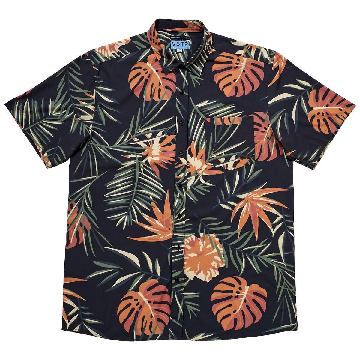 Click here for Mens Big & Tall VSTR Tropical Leaf Button Down Shi... prices