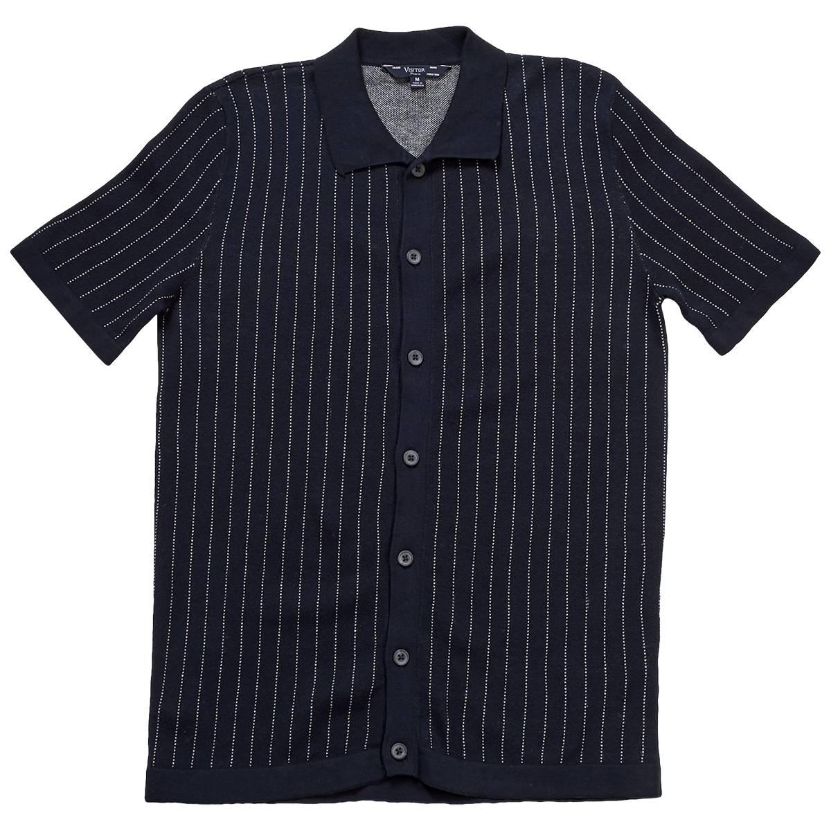 Click here for Mens Visitor Vertical Stripe Button Down Cardigan... prices