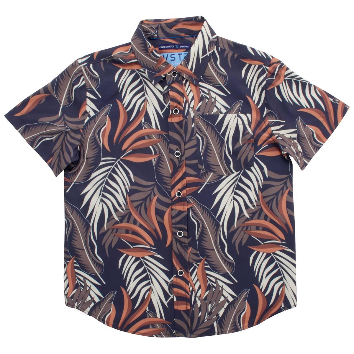 Click here for Boys (8-20) VSTR Tropical Leaf Short Sleeve Button... prices