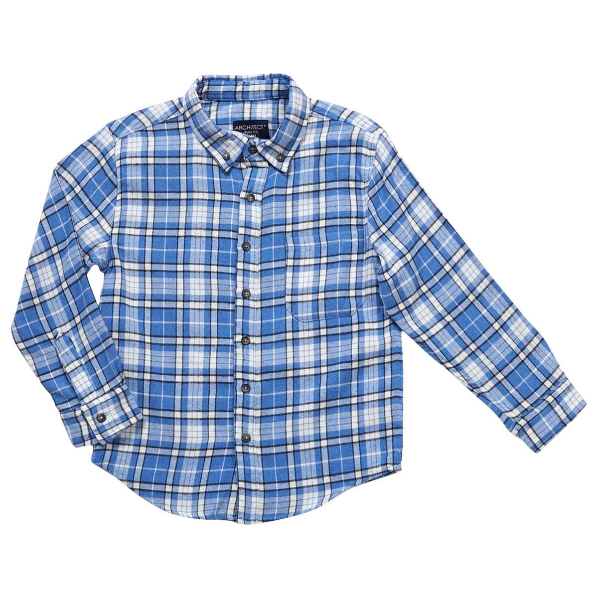 Click here for Boys (8-20) Architect(R) Flannel Shirt - Light Blu... prices