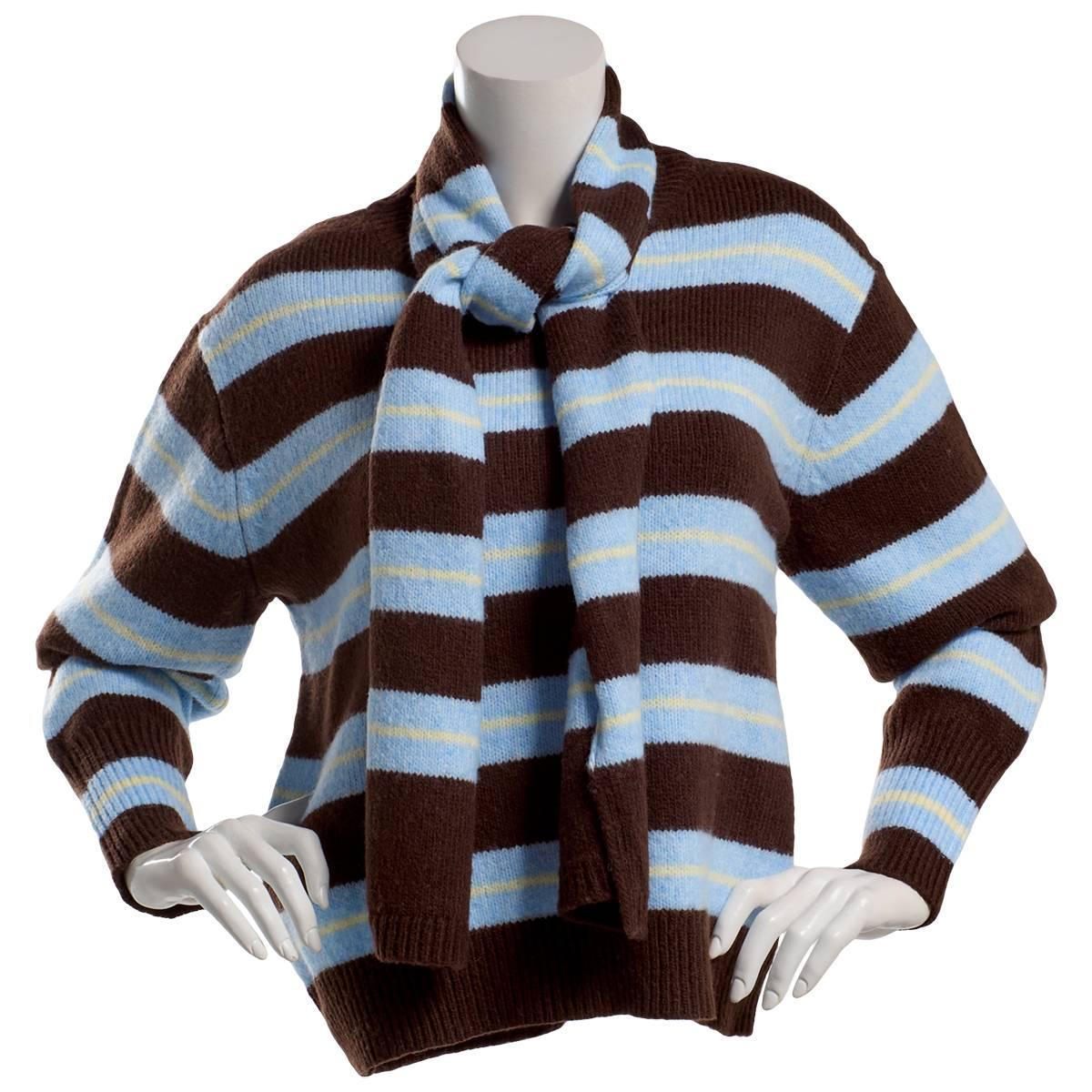 Click here for Juniors Madden Girl Stripe Crew Neck Pullover Swea... prices