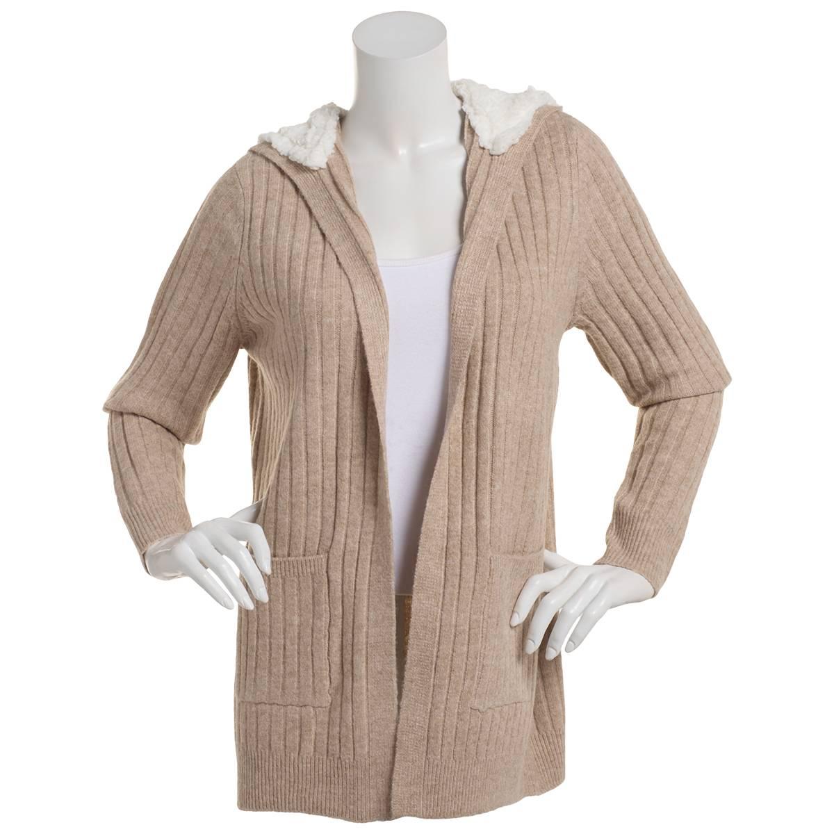Click here for Juniors Madden Girl Open Front Cardigan w/ Sherpa... prices