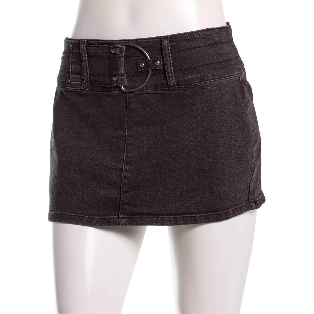Click here for Juniors Madden Girl Denim D-Ring Mini Skirt prices