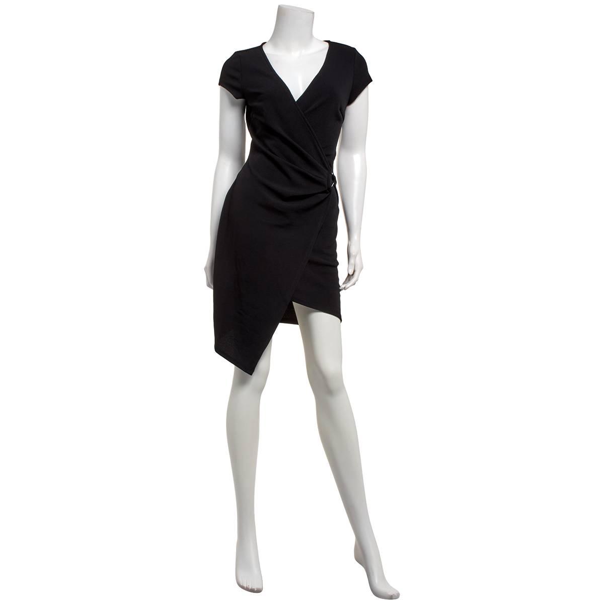 Click here for Juniors Madden Girl D-Ring Asymestrical Wrap Dress prices