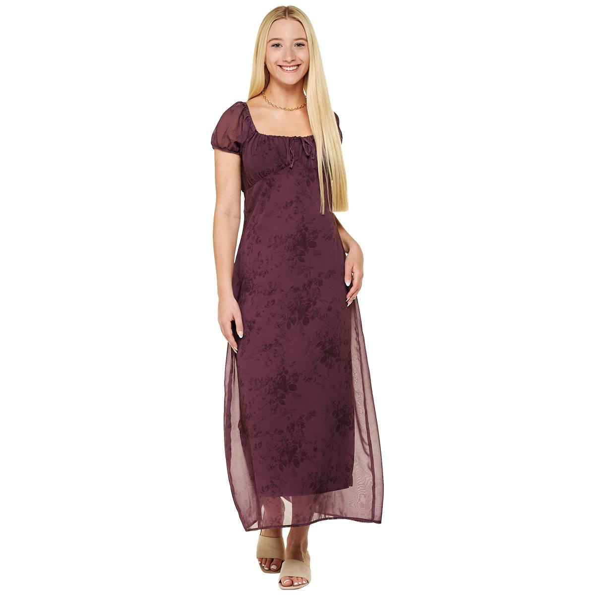 Click here for Juniors Madden Girl Chiffon Peasant Tie Back Midi... prices