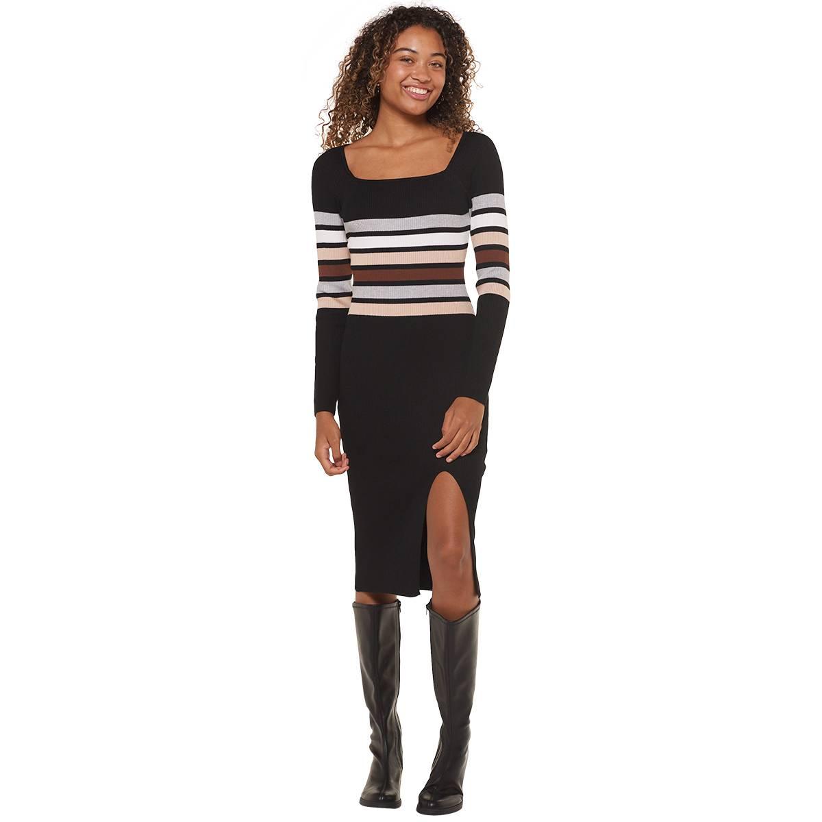 Click here for Juniors Madden Girl Square Neck Placement Stripe M... prices