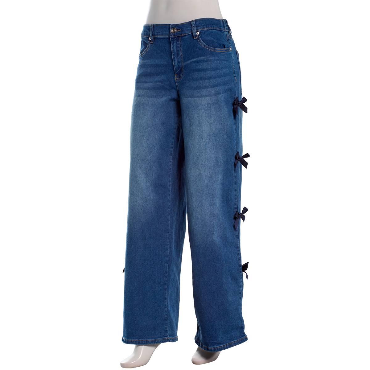 Click here for Juniors Madden Girl Ultra 90s Wide Leg Jeans w/ 3D... prices