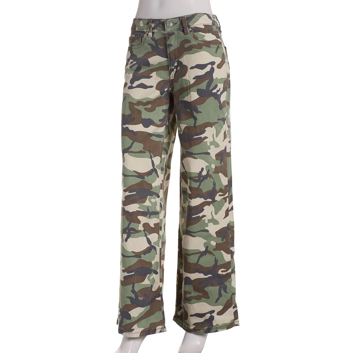 Click here for Juniors Madden Girl 90s Wide Leg Twill Camo Pants prices