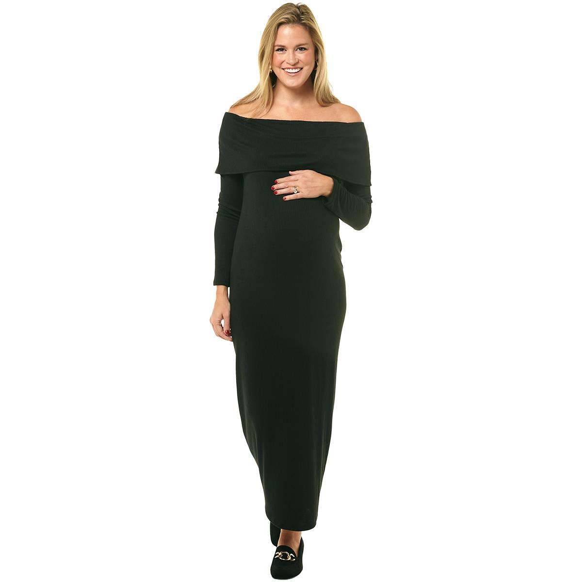 Click here for Womens Maternity Due Time Slouch Shoulder Dress prices