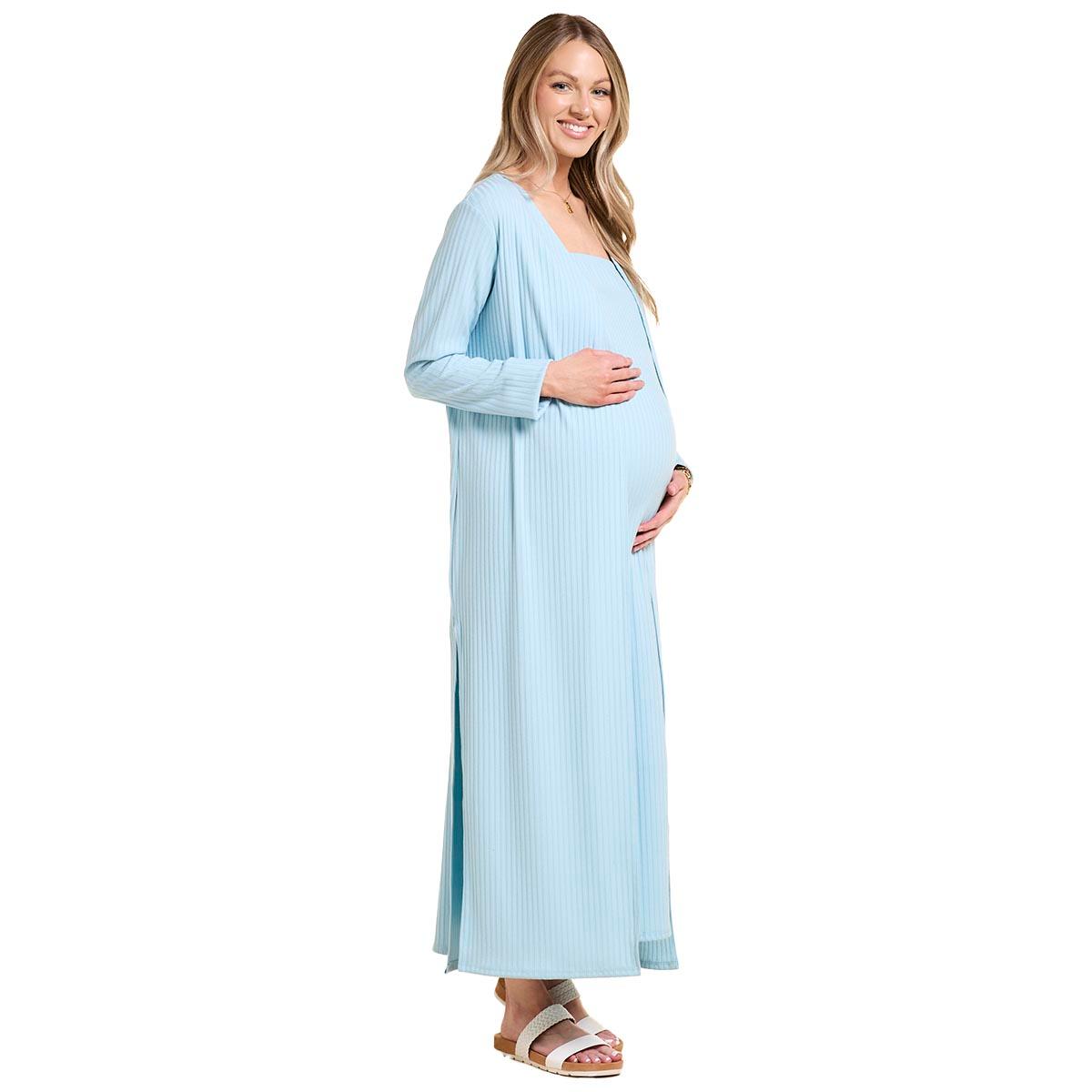Click here for Womens Due Time Long Sleeve Open Duster Maternity... prices