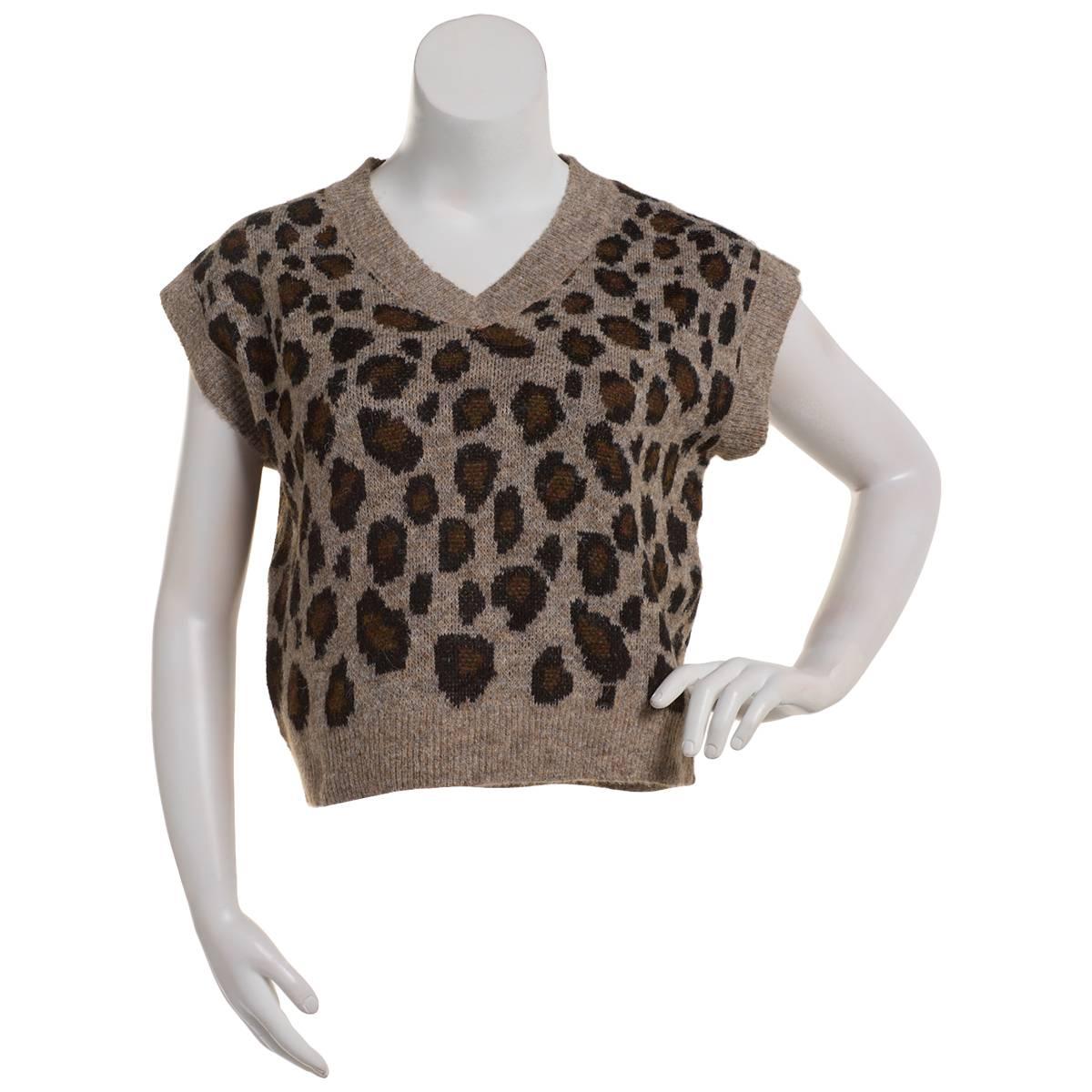Click here for Juniors Hunter & Brown Leopard Print Knit Sweater... prices