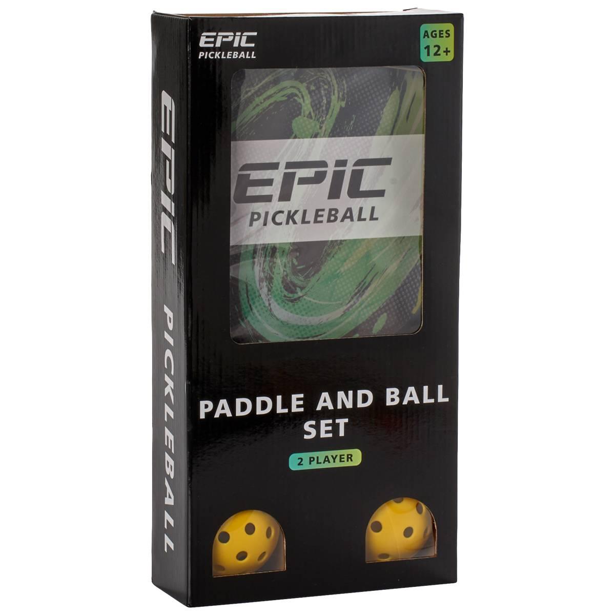 Click here for Epic Pickleball Paddle & Ball Set prices