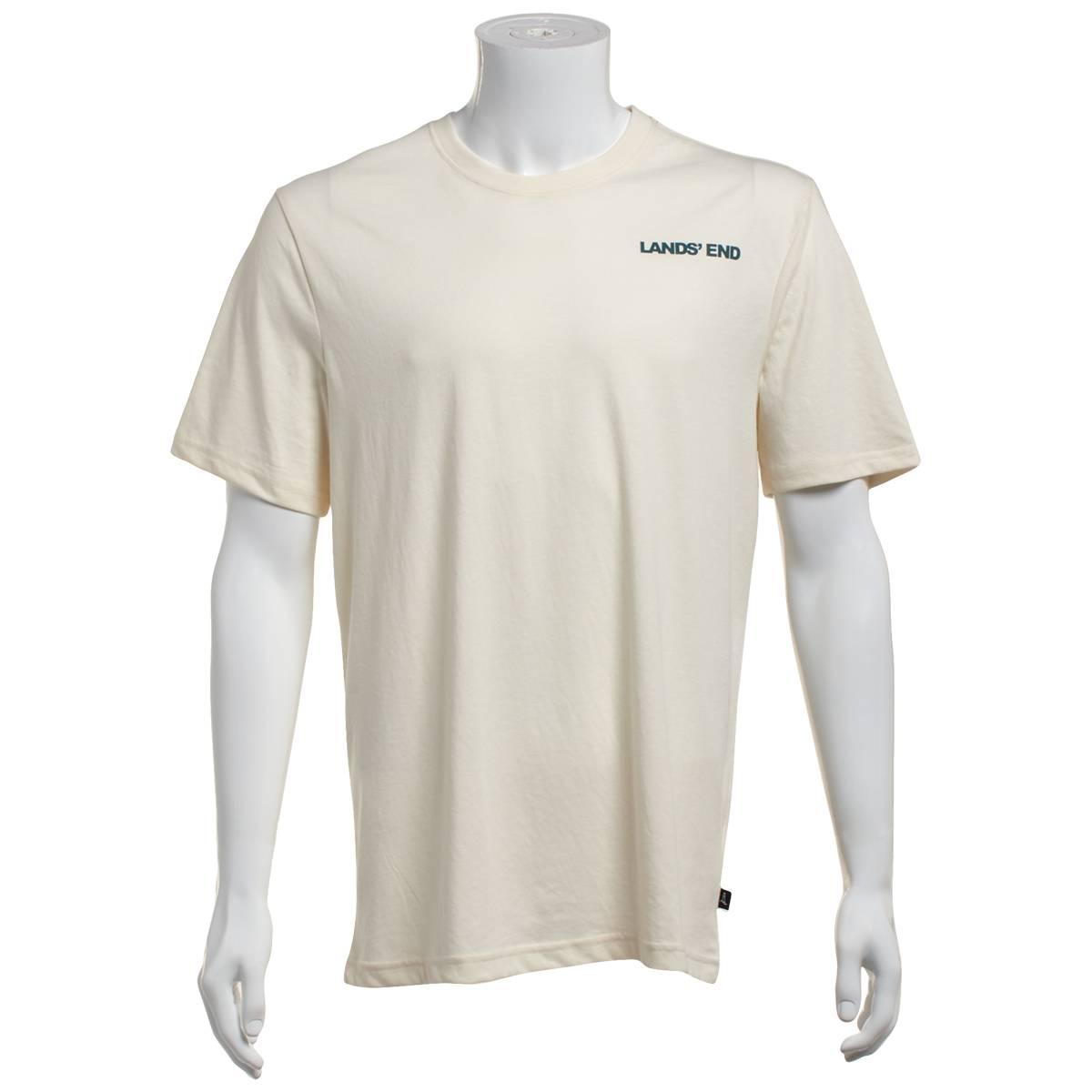 Click here for Mens LANDS END(R) Short Sleeve Graphic Tee - Eggsh... prices