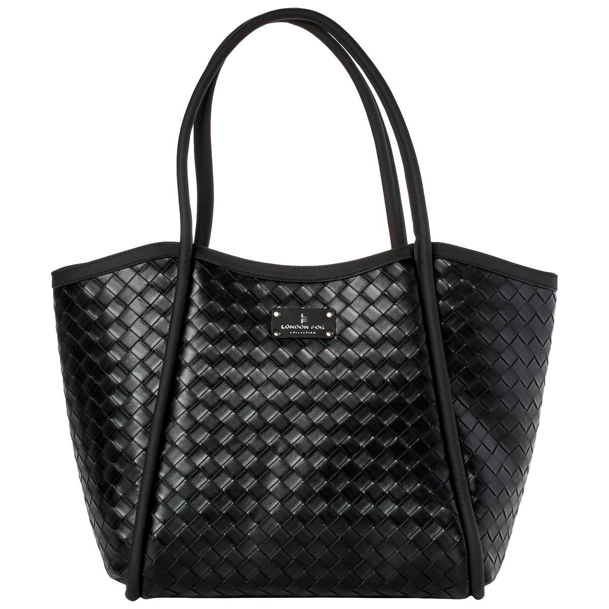 Click here for London Fog Hannah Woven Tote prices