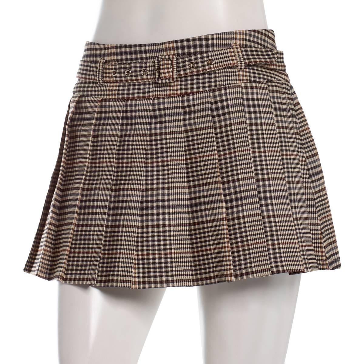 Click here for Juniors Zoe & Phoebe Plaid Pleat Millennium Skort... prices