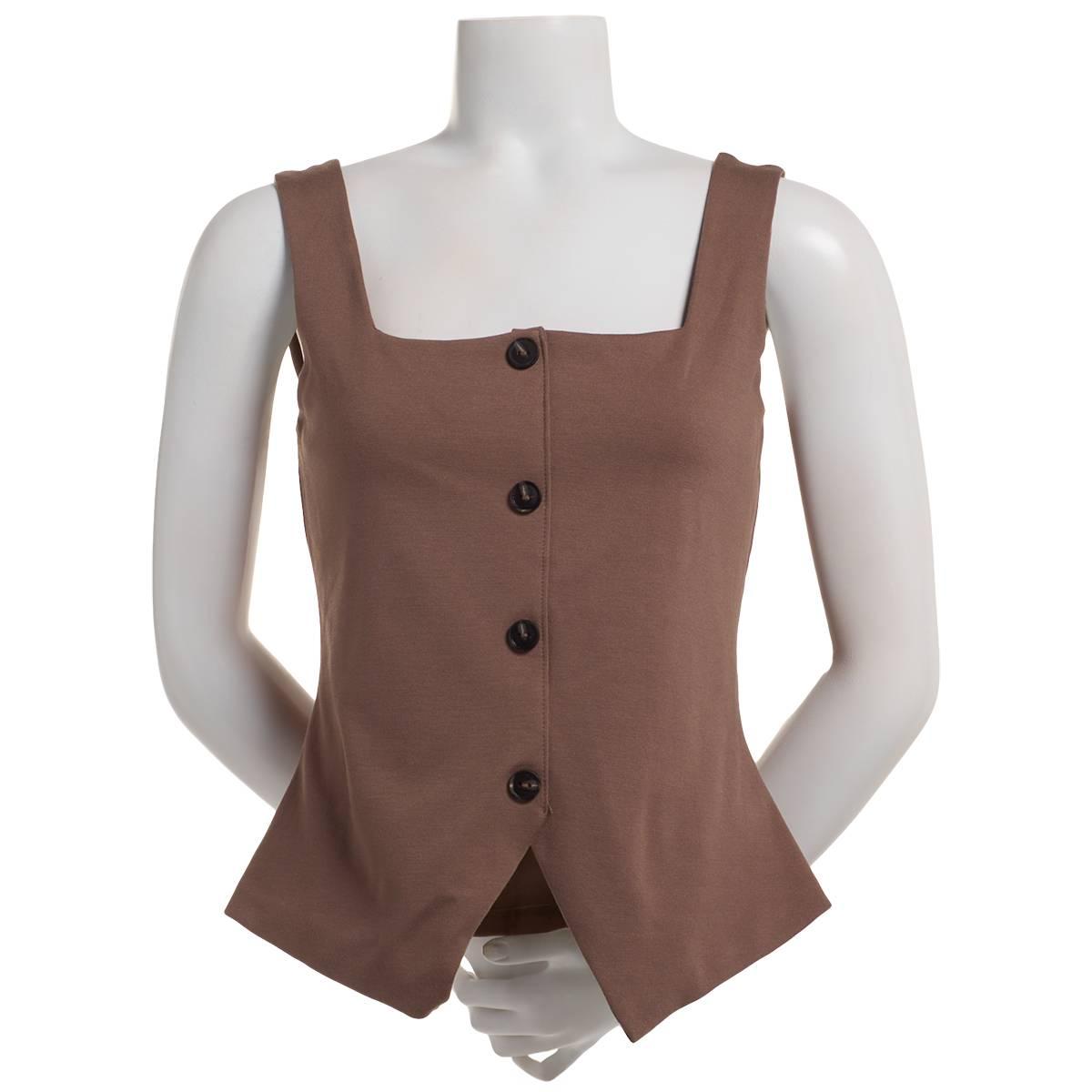 Click here for Juniors 21 Saints Ponte Square Neck Button Front V... prices