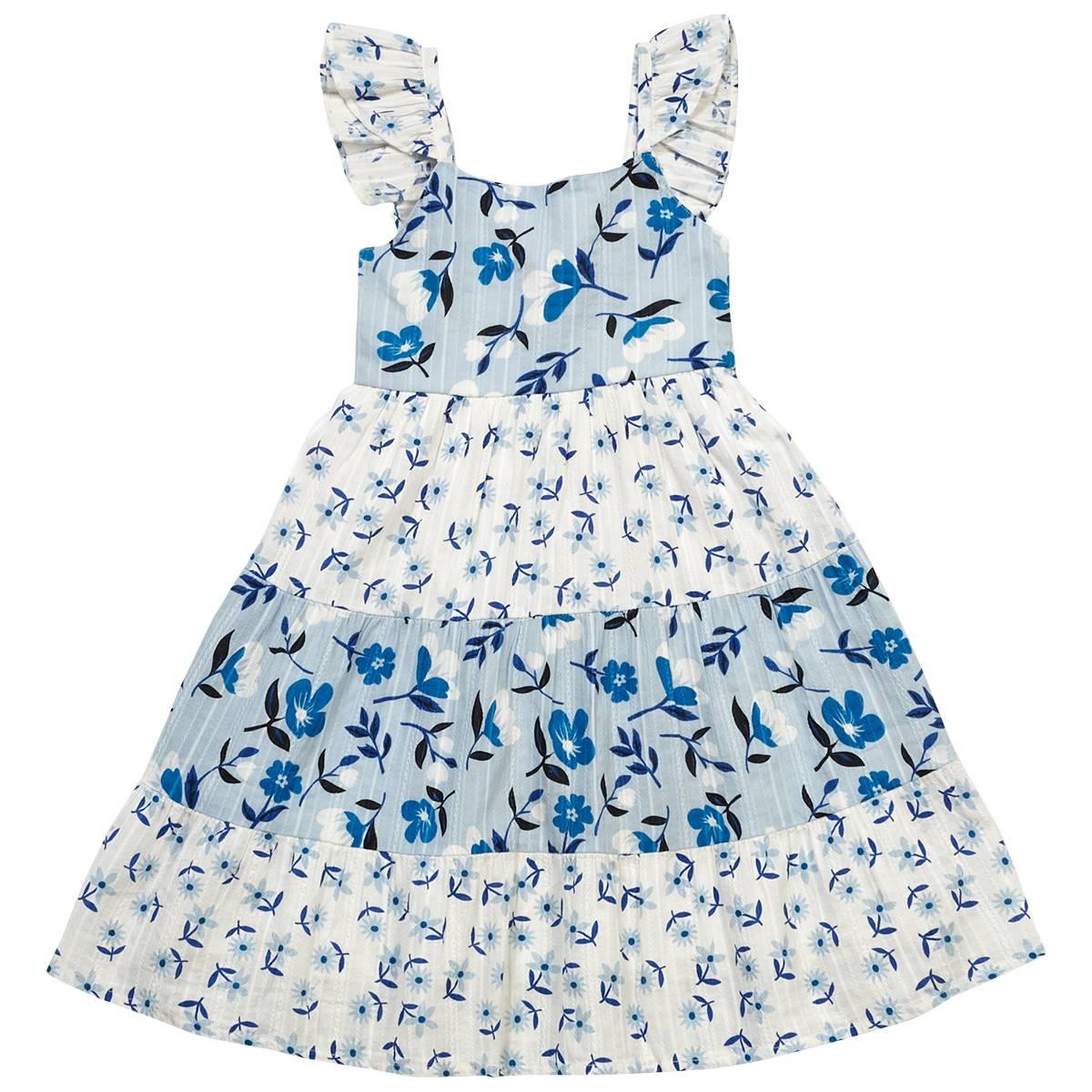 Click here for Girls (4-6x) Kiwi Twin Print Floral Dress prices