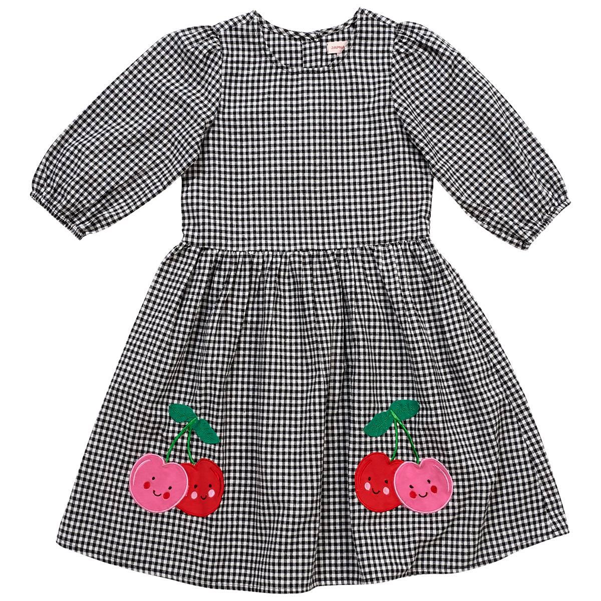 Click here for Girls (7-12) Japna Girls Cherry Applique Gingham D... prices