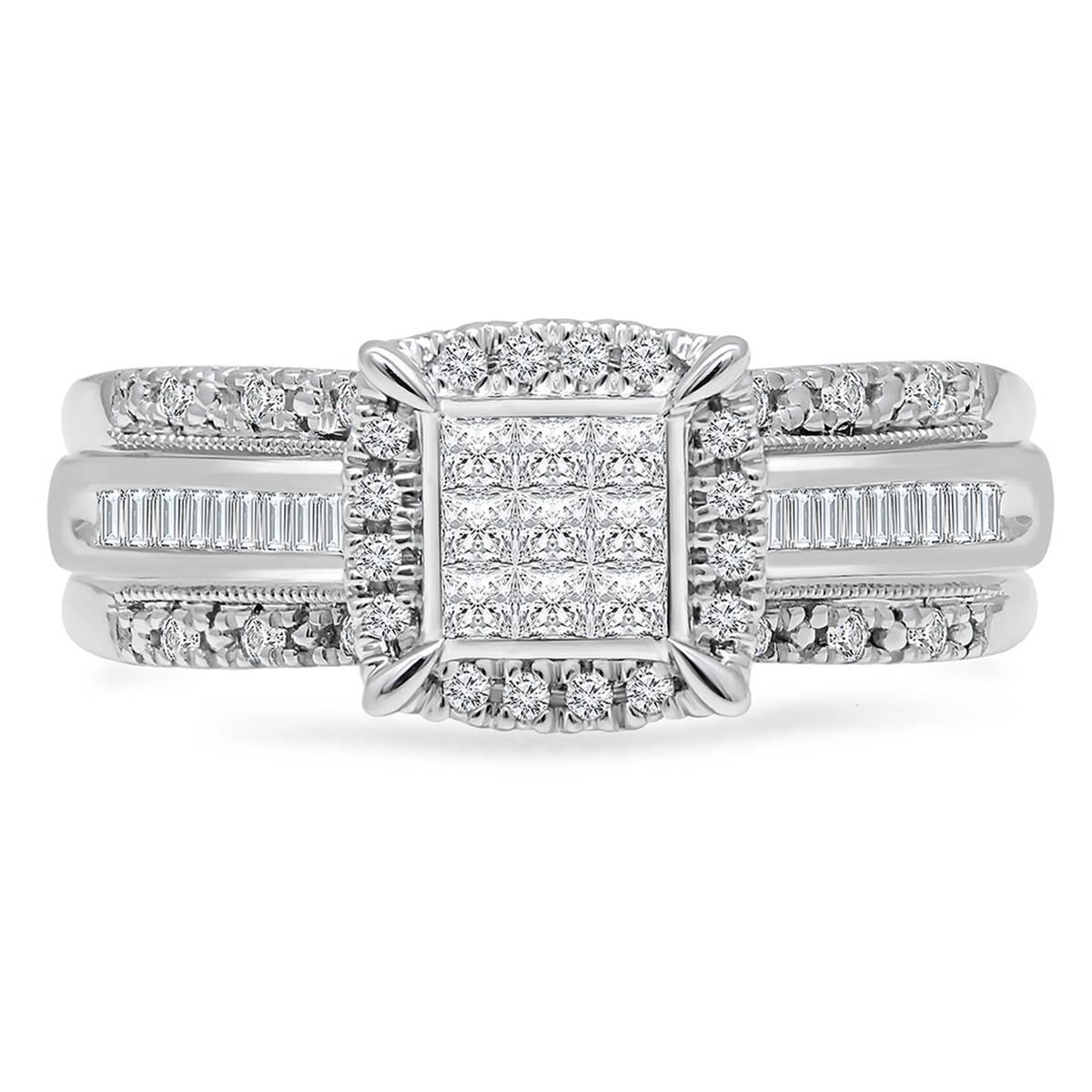 Click here for Diamond Classics(tm) White Gold 1ctw. Diamond Brid... prices