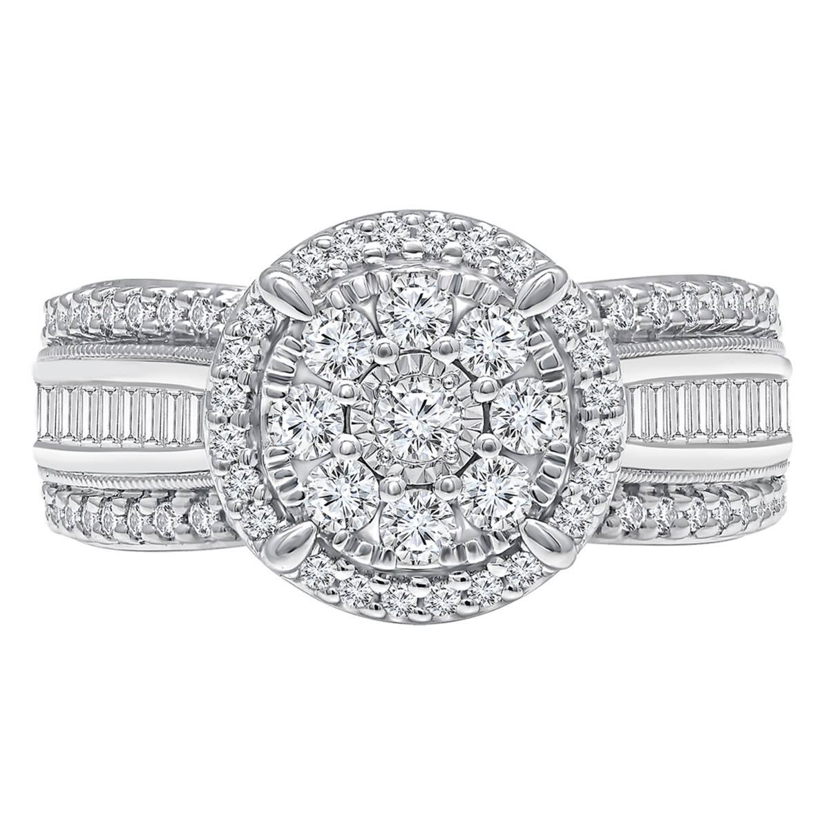 Click here for Diamond Classics(tm) White Gold 1ctw. Diamond Brid... prices