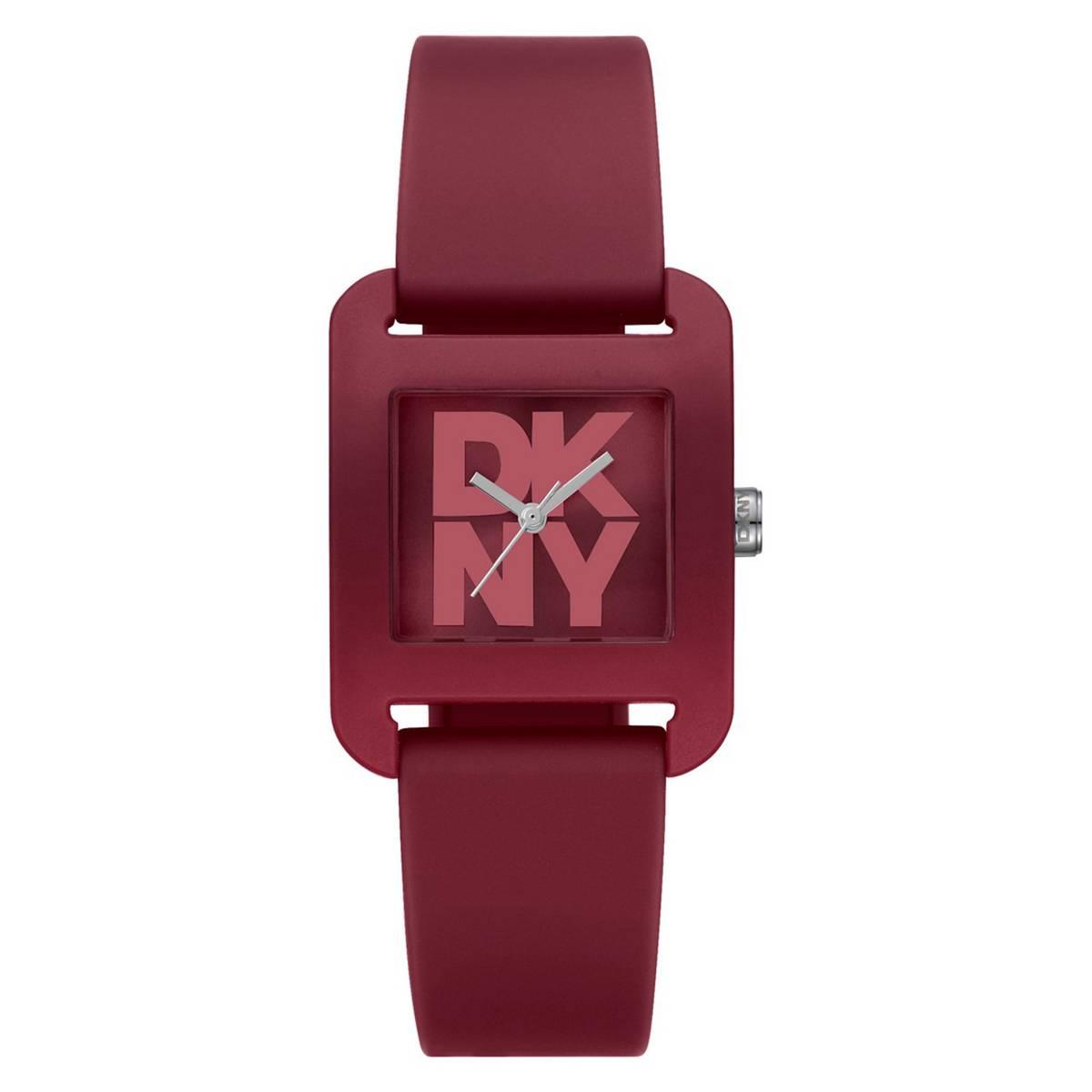 Click here for Womens DKNY City Sport Dark Red Strap Watch - DK1L... prices