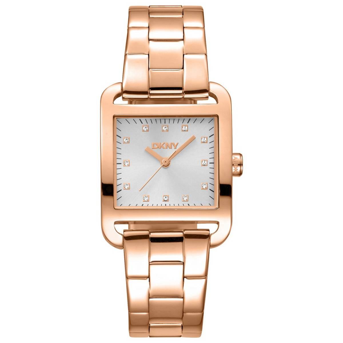 Click here for Womens DKNY Iconic City Midi Rose Gold Watch - DK1... prices