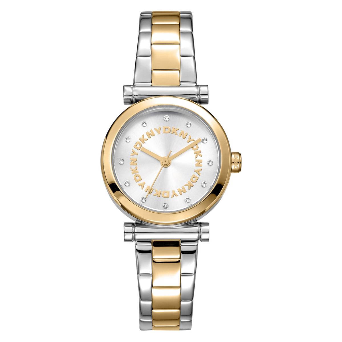 Click here for Womens DKNY Essentials Two-Tone Silver Dial Watch... prices