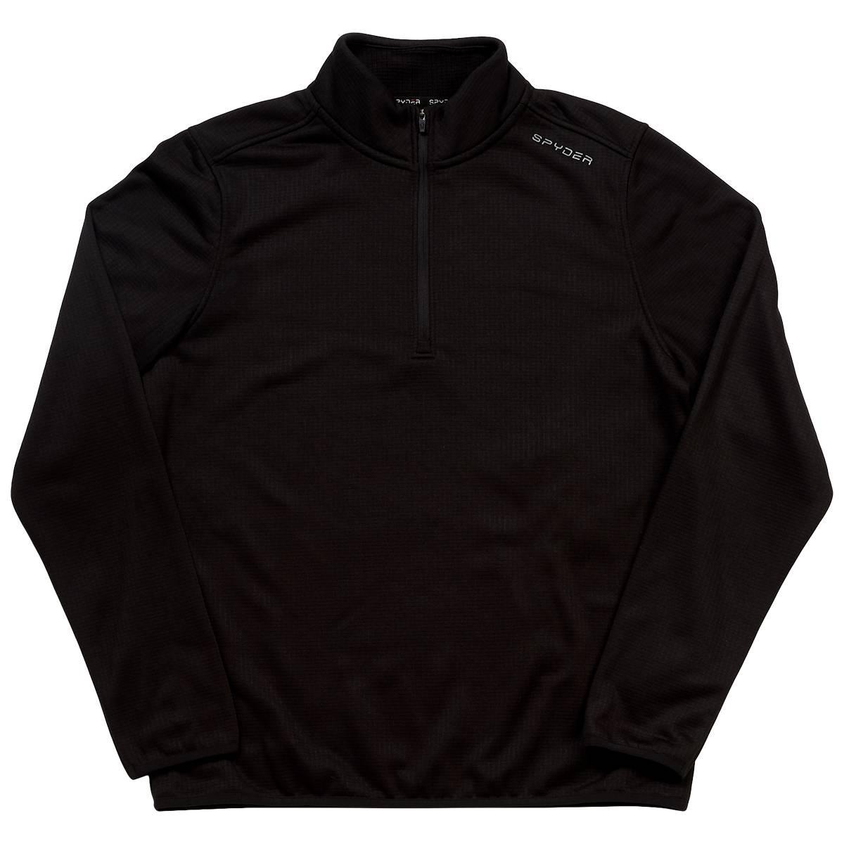 Click here for Mens Spyder 1/4 Zip Solid Checkered Long Sleeve Sw... prices