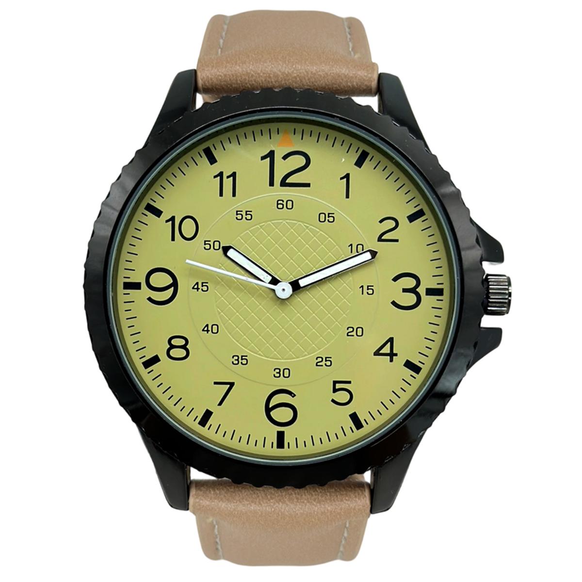 Click here for Mens Tan Easy-Read Dial Quartz Watch - MWPU06BV prices