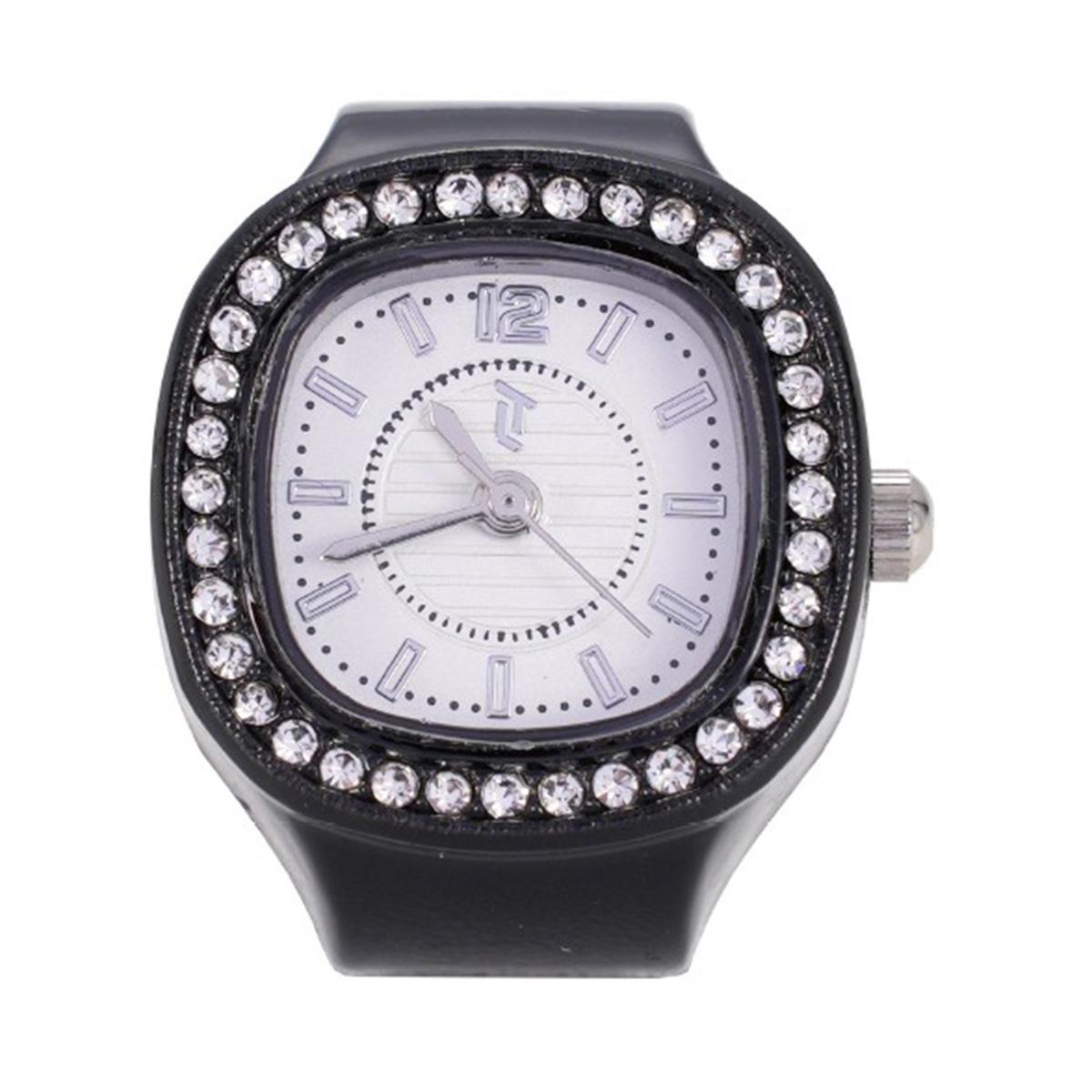 Click here for Womens White Square Dial Ring Watch - BRWS2BV-01 prices