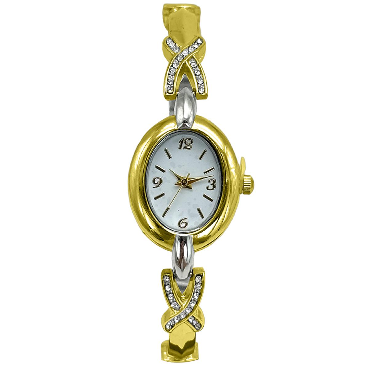 Click here for Womens Two-Tone White Dial Quartz Two-Tone Watch -... prices