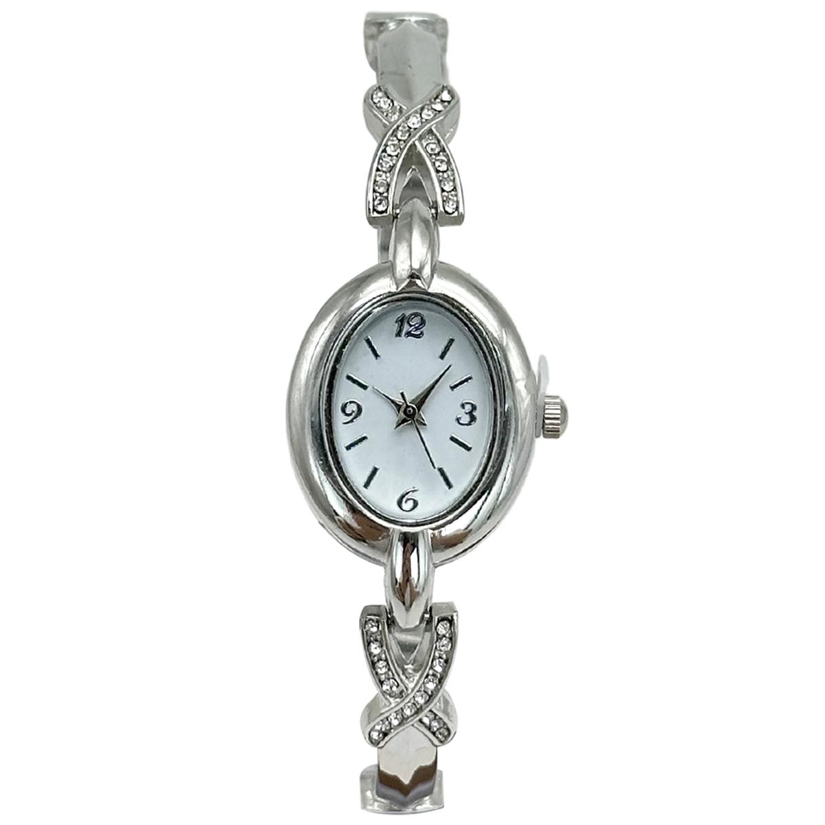 Click here for Womens Easy-Read White Dial Silver Quartz Watch -... prices