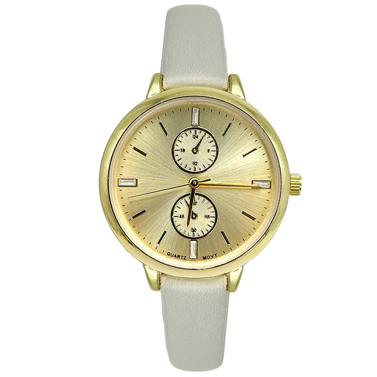 Click here for Womens Gold Easy-Read Dial Quartz Watch - LWPU03BV prices