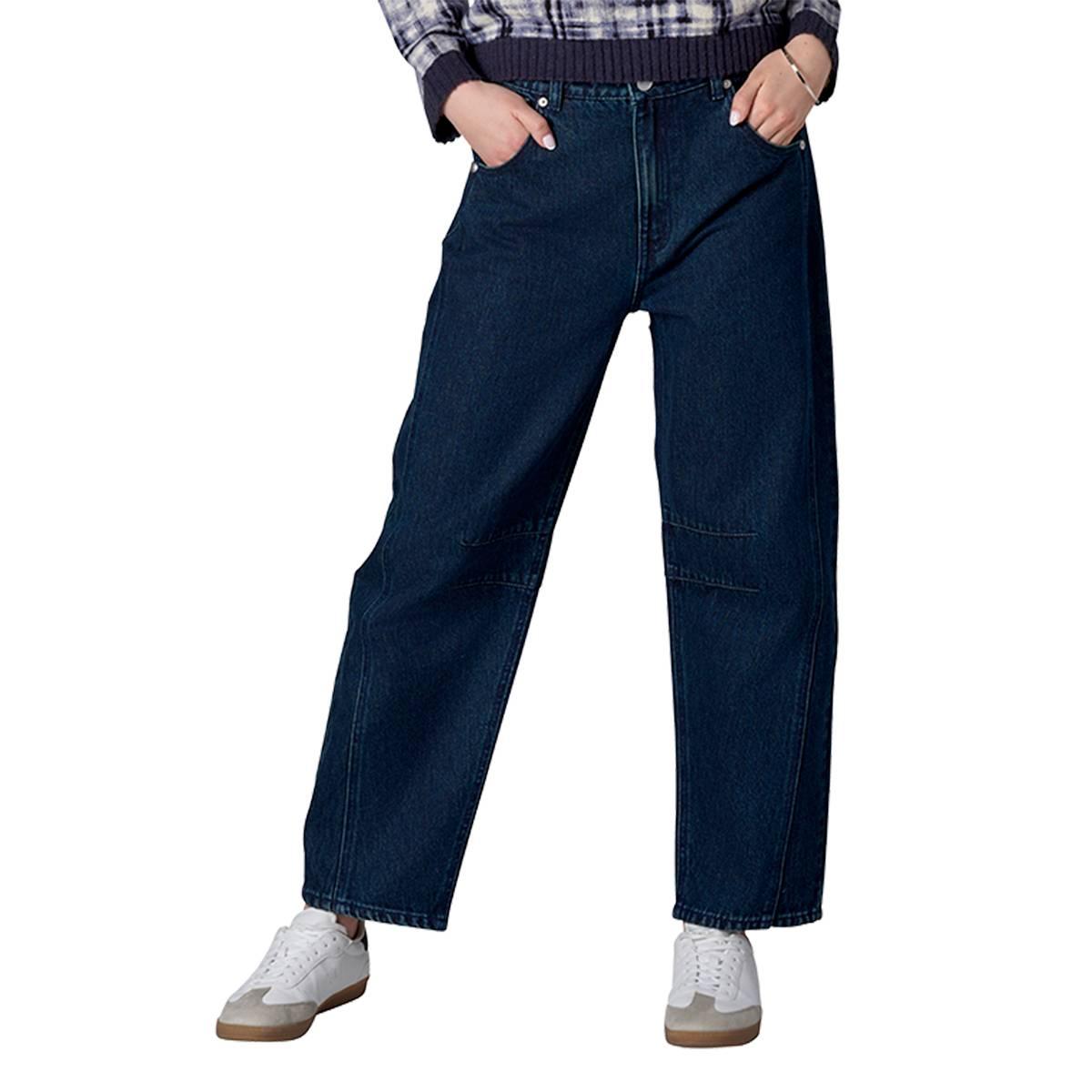 Click here for Womens CITY BLUES Indigo Barrel Leg Jeans prices