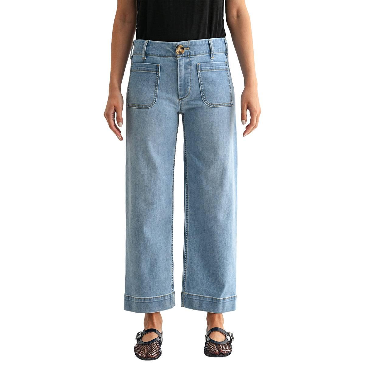 Click here for Womens CITY BLUES Soho Cropped Wide Leg Jeans prices