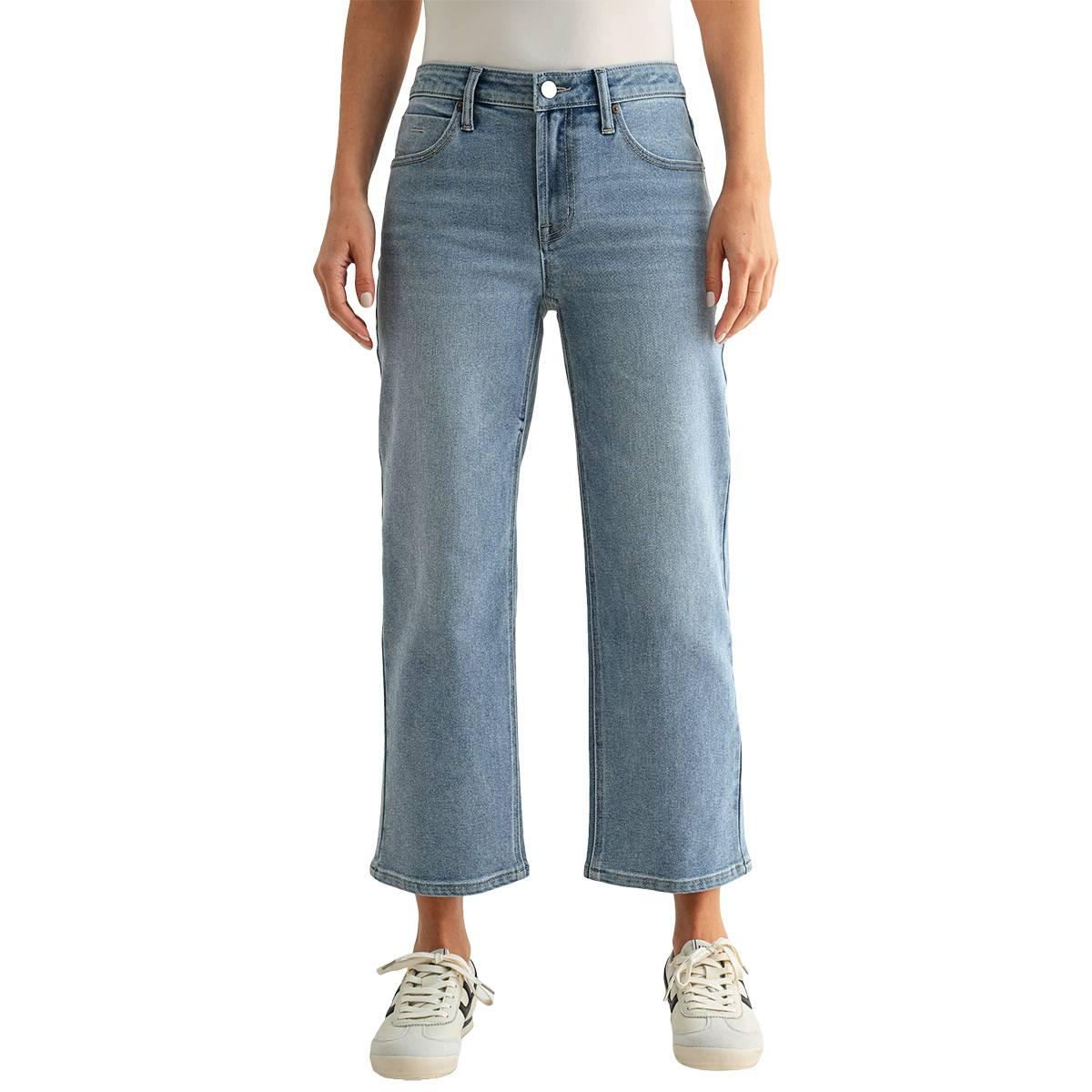 Click here for Womens CITY BLUES Dover Cropped Straight Leg Jeans prices
