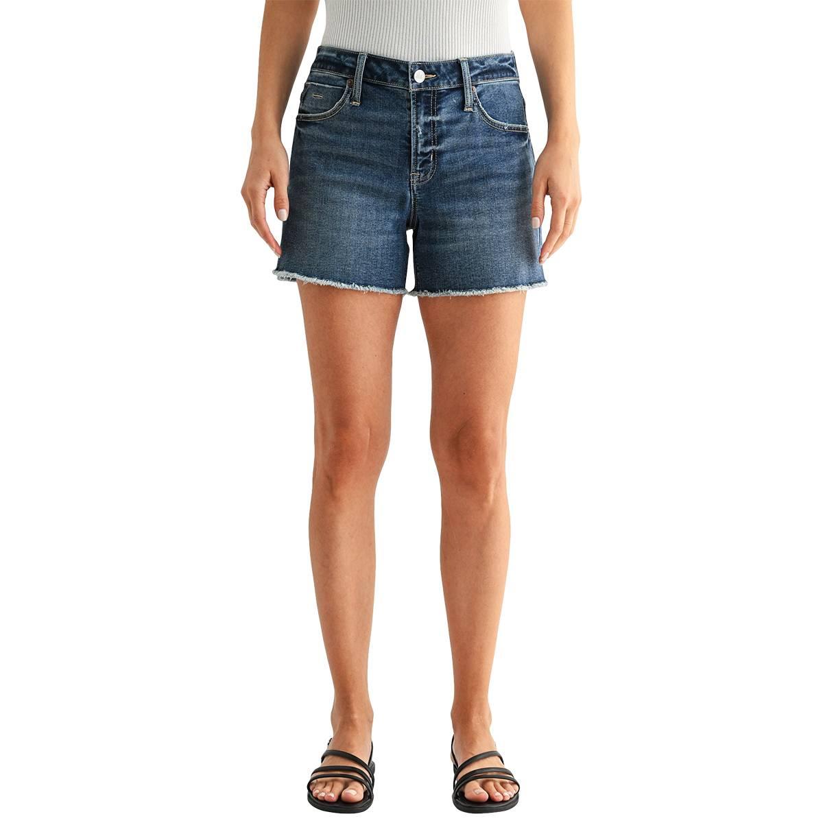 Click here for Womens CITY BLUES Eiffel Denim Frayed Hem Shorts prices