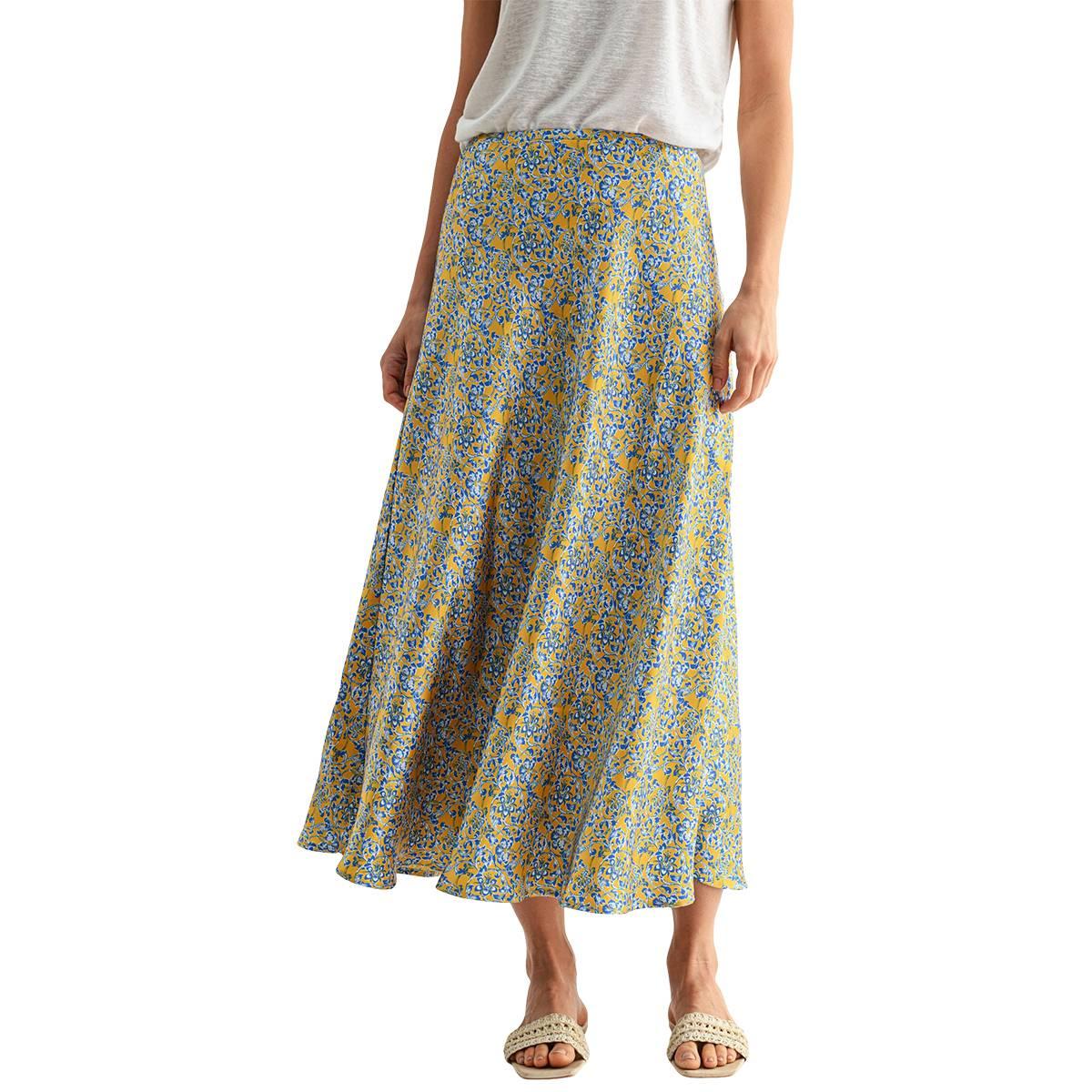 Click here for Womens CITY BLUES Floral Vine Midi Skirt prices