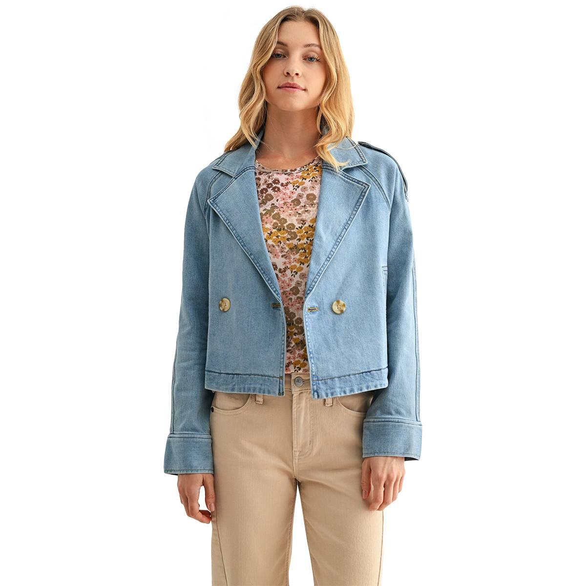 Click here for Womens CITY BLUES Cropped Denim Jacket prices