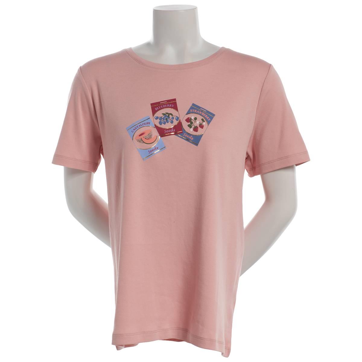 Click here for Petite Hasting & Smith Short Sleeve Crew Neck Frui... prices