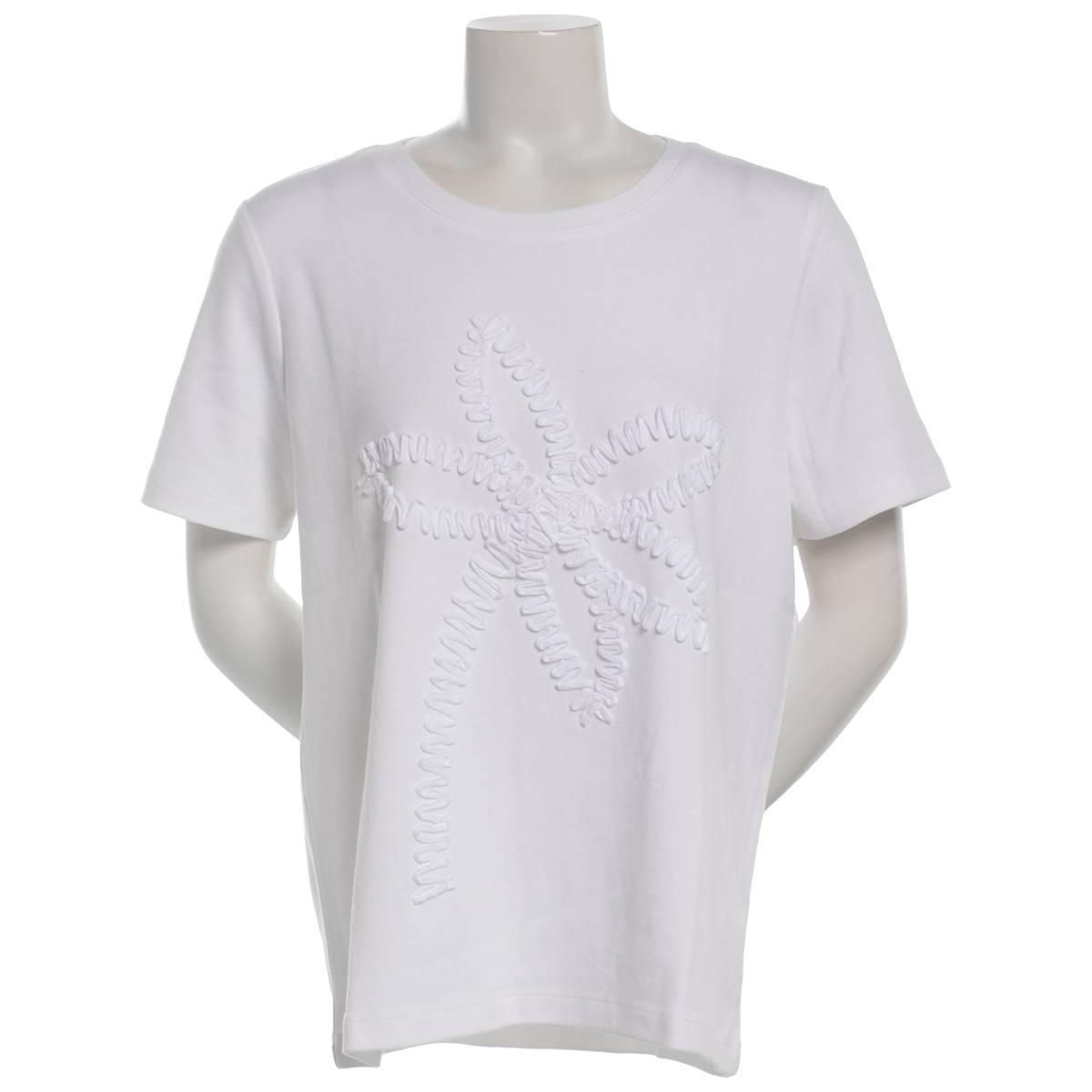 Click here for Petite Hasting & Smith Short Sleeve Soutache Palm... prices