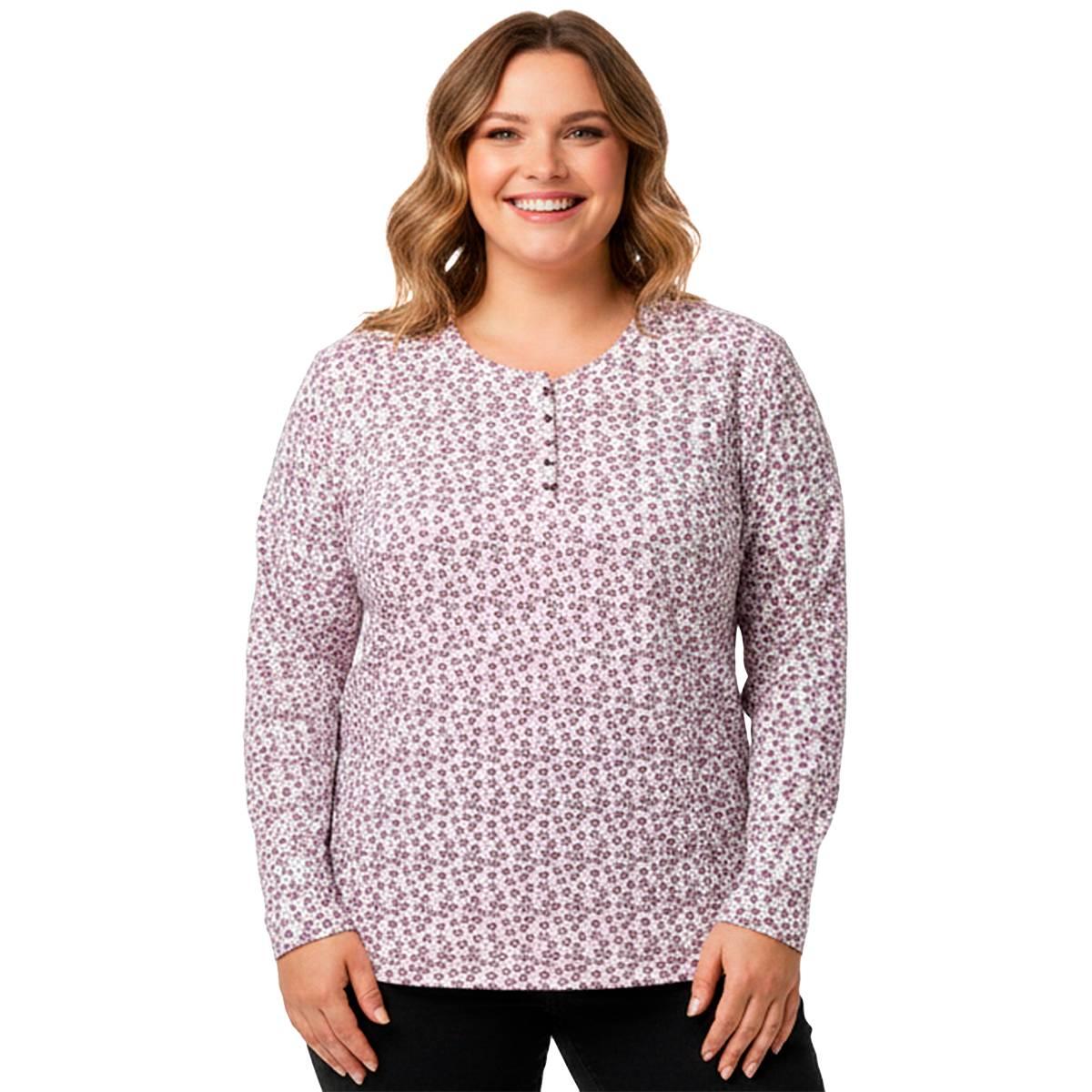 Click here for Plus Size Hasting & Smith Long Sleeve Ditsy Floral... prices