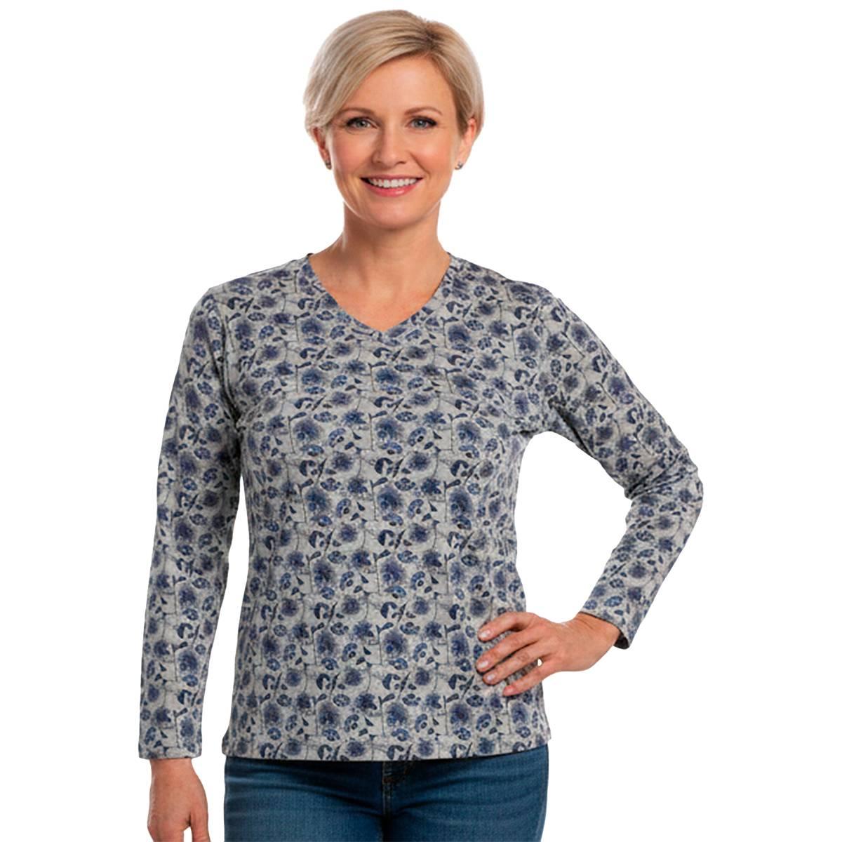 Click here for Womens Hasting & Smith Long Sleeve V Neck Leafy Ja... prices
