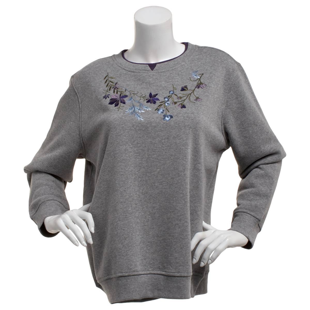Click here for Womens Hasting & Smith Floral Vine Embroider Fleec... prices