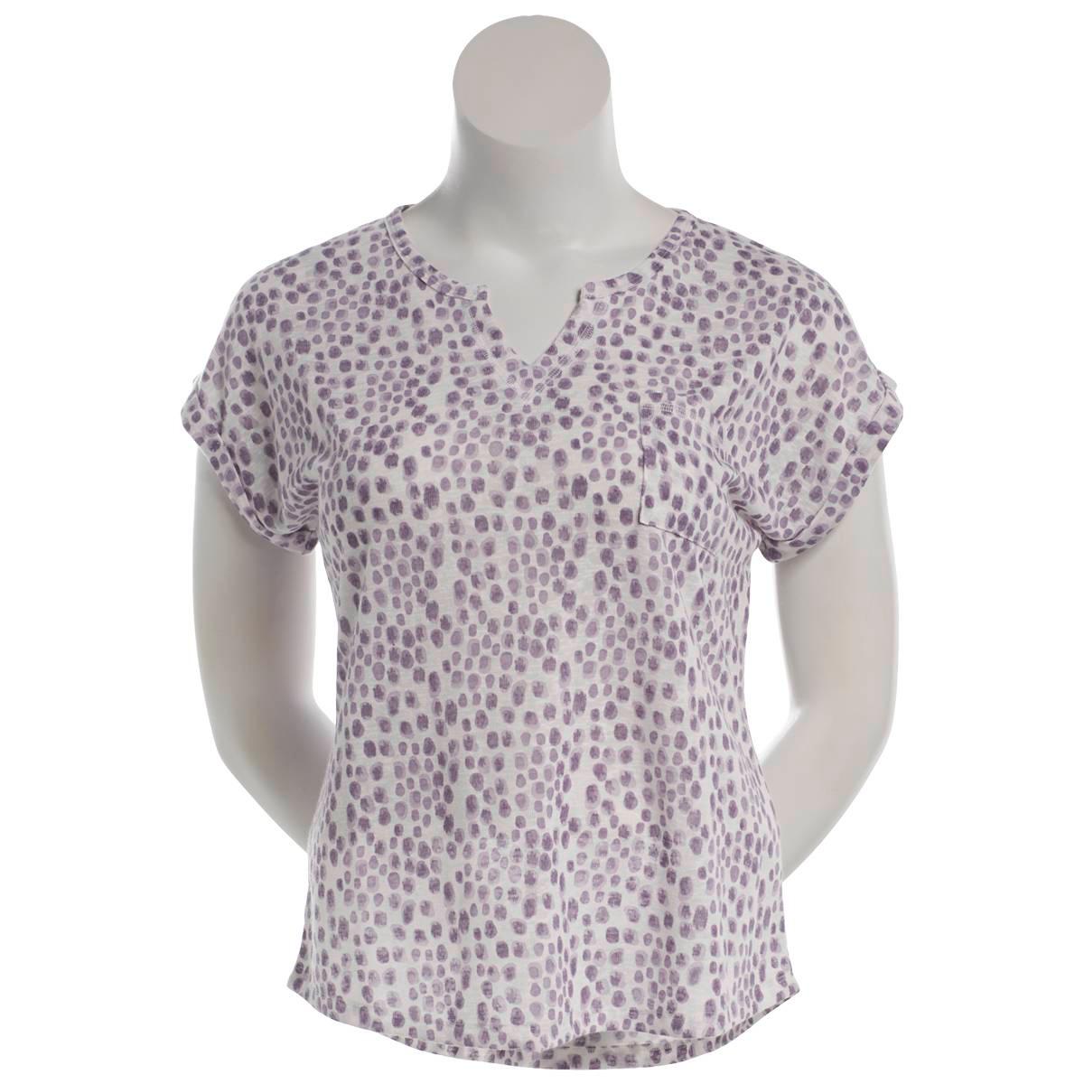 Click here for Womens Architect(R) Short Sleeve Split Neck Brushs... prices